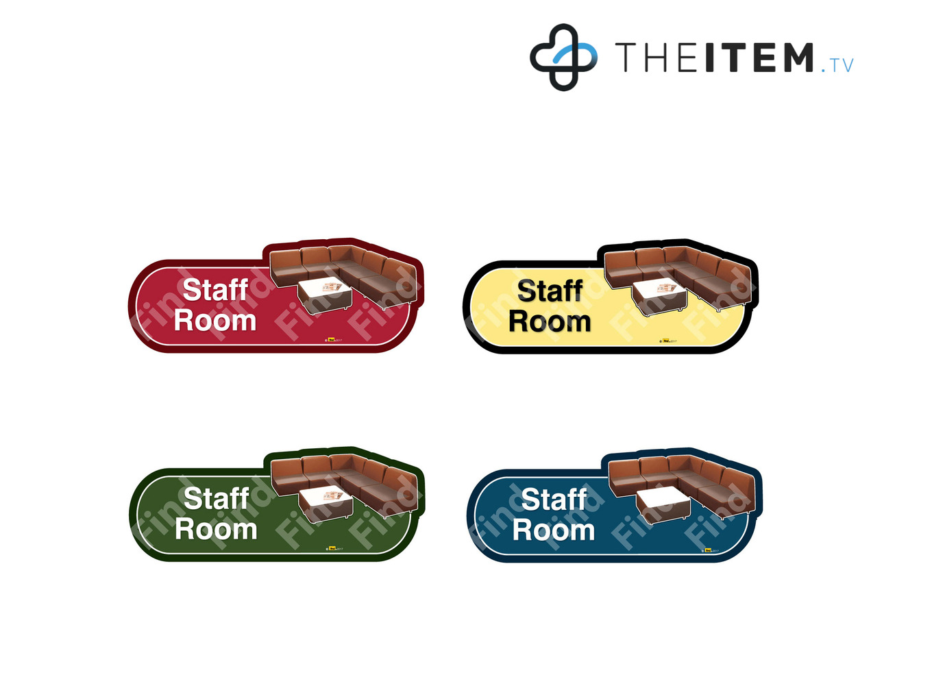Dementia / Accessible Signage | Staff Room - The Item