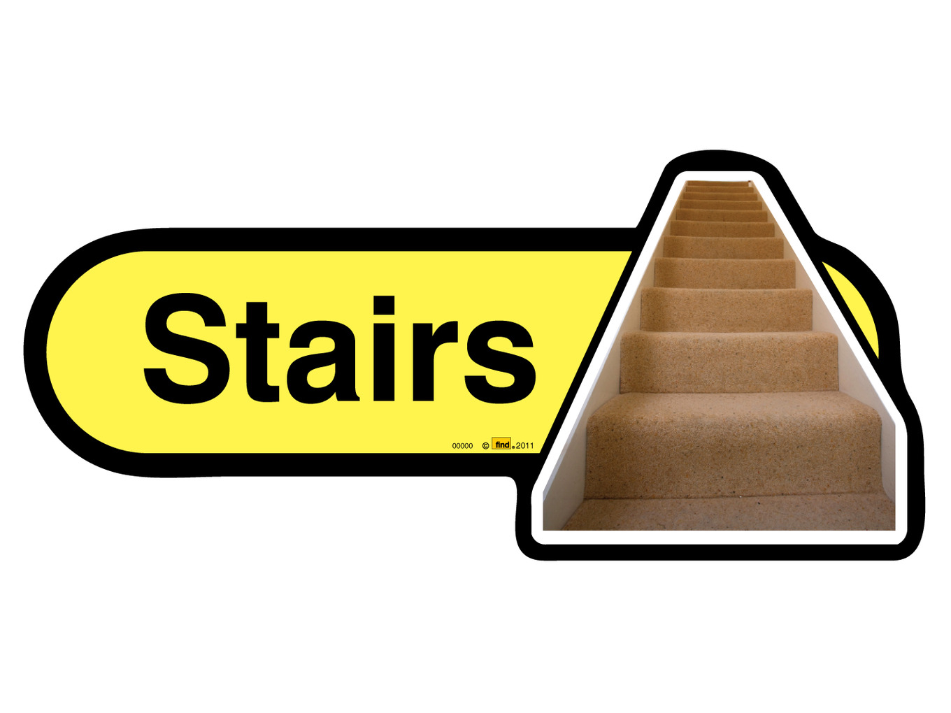 Stairs Sign - Training 2 Care UK Ltd